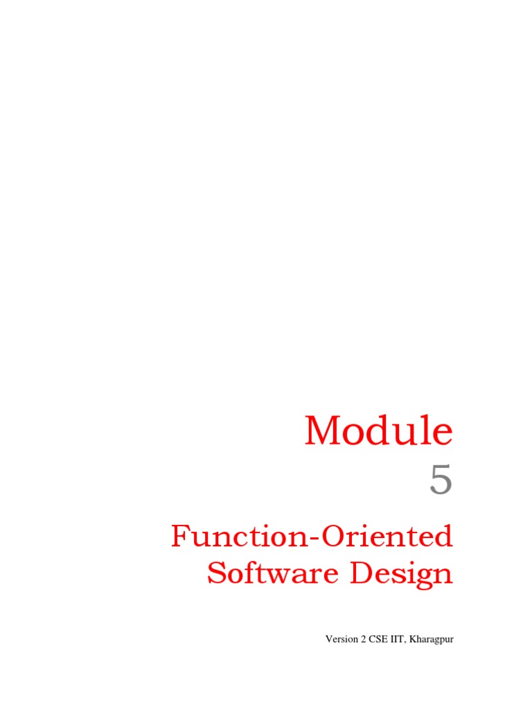 Function-Oriented Software Design | PDF | Areas Of Computer Science | Computing