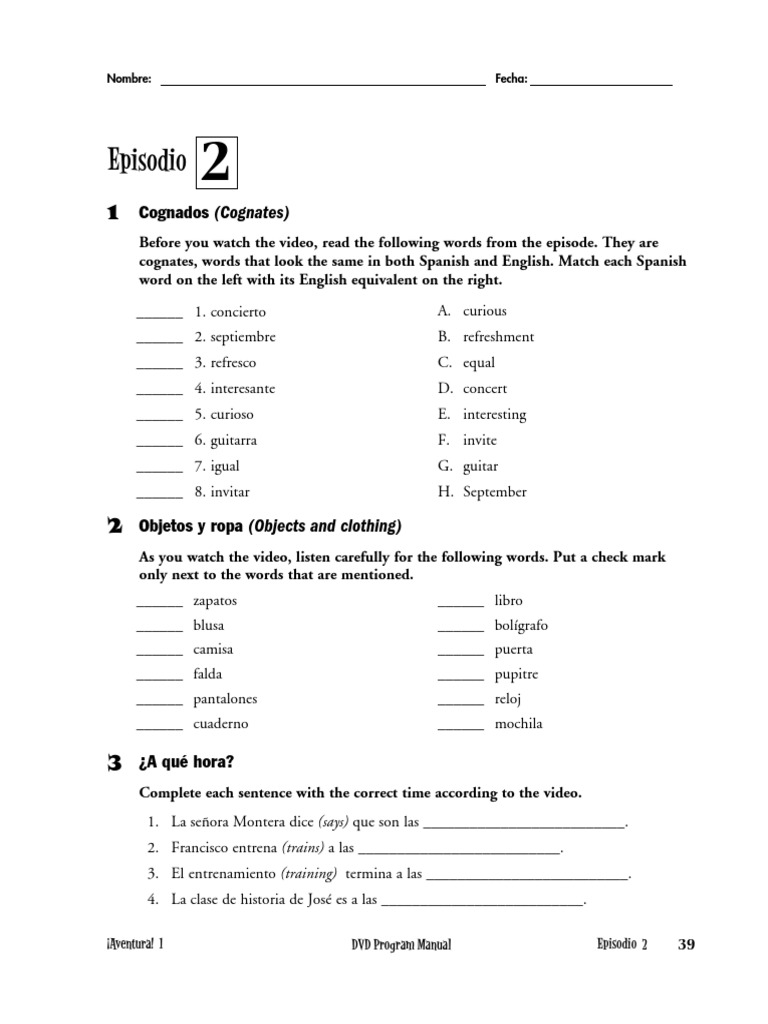 El Cuarto Misterioso Episode 2 Guide | PDF | Language Arts & Discipline
