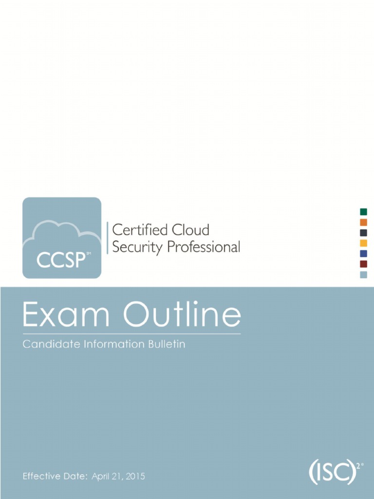 CCSP Exam Outline | Download Free PDF | Cloud Computing | Identity Document