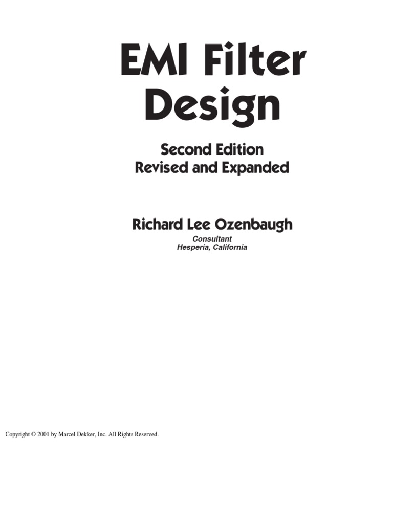 EMI Filter Design | PDF | Electronic Filter | Inductor