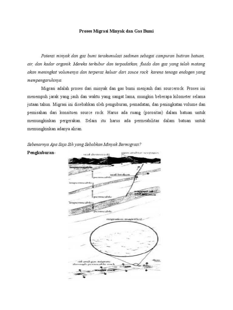Proses Migrasi Minyak Dan Gas | PDF | Sains & Matematika