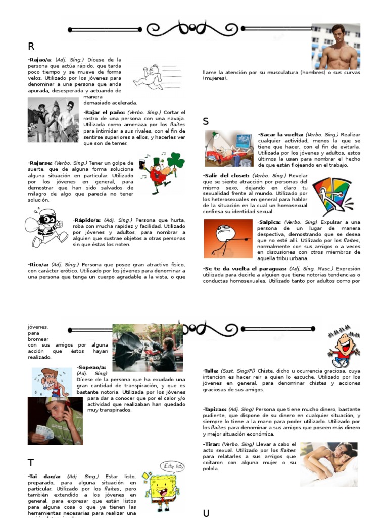 Modismos Chilenos | PDF | Homosexualidad | Sexo