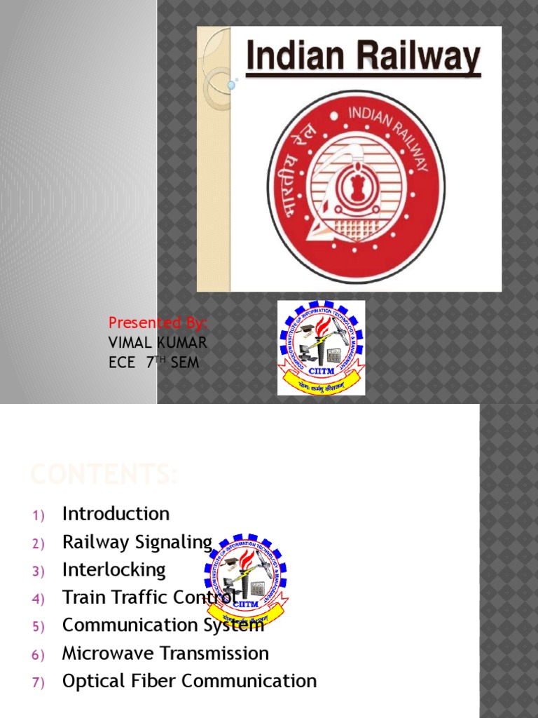 Railway | PDF | Microwave | Transmission Medium