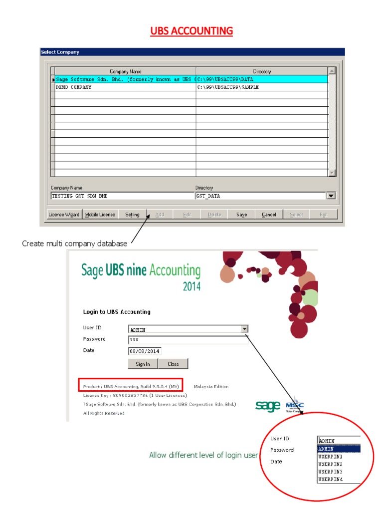 UBS Accounting Software Guide | PDF | Business | Computers