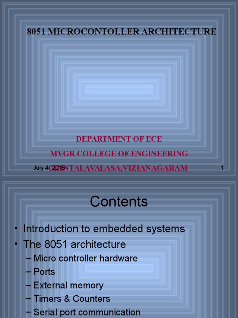 8051 Microcontroller MCA | Download Free PDF | Microcontroller | Embedded System