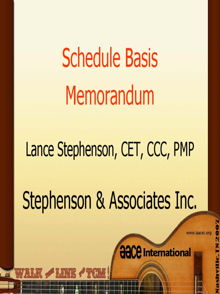 Schedule Basis Memorandum Overview | PDF | Risk | Risk Management