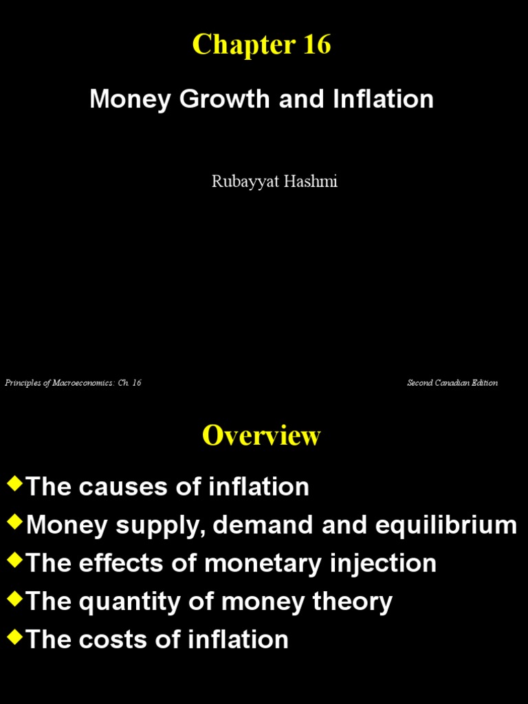 Money Growth Inflation | PDF | Inflation | Money Supply