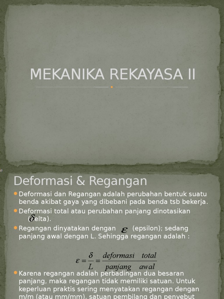 Mekanika Rekayasa II | PDF