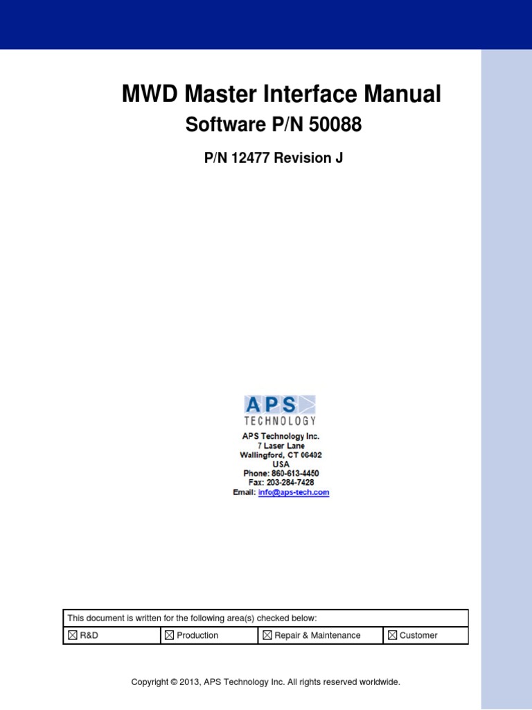 MWD Aps | PDF | Electronics | Computing