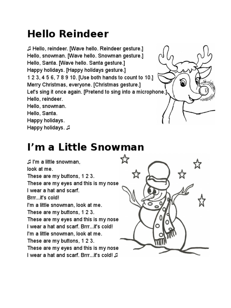 Hello Reindeer | PDF | Home & Garden