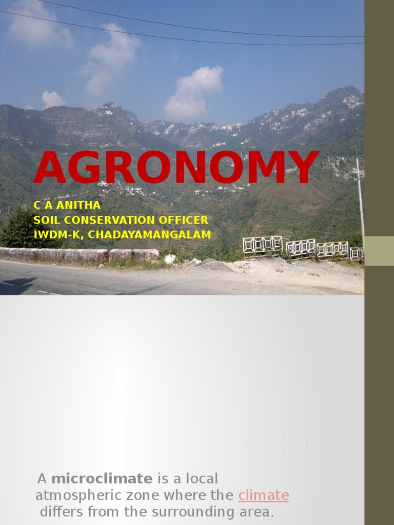 Agronomy | PDF | Plant Nutrition | Earth Sciences