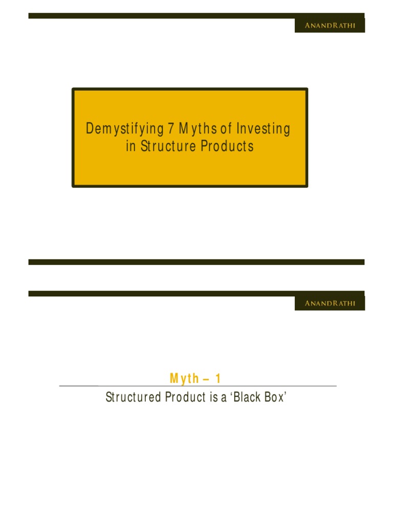 Myths of Structured Products Explained | PDF | Securities (Finance ...