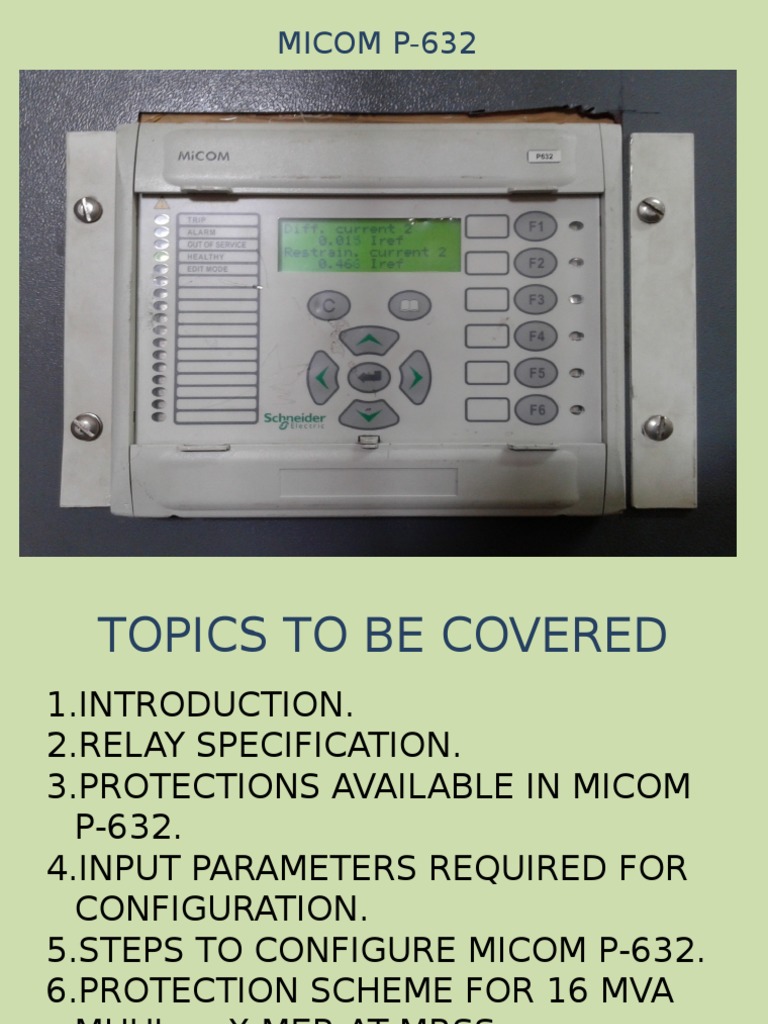 P632 Configure Off Line Mode | PDF | Power (Physics) | Electric Power