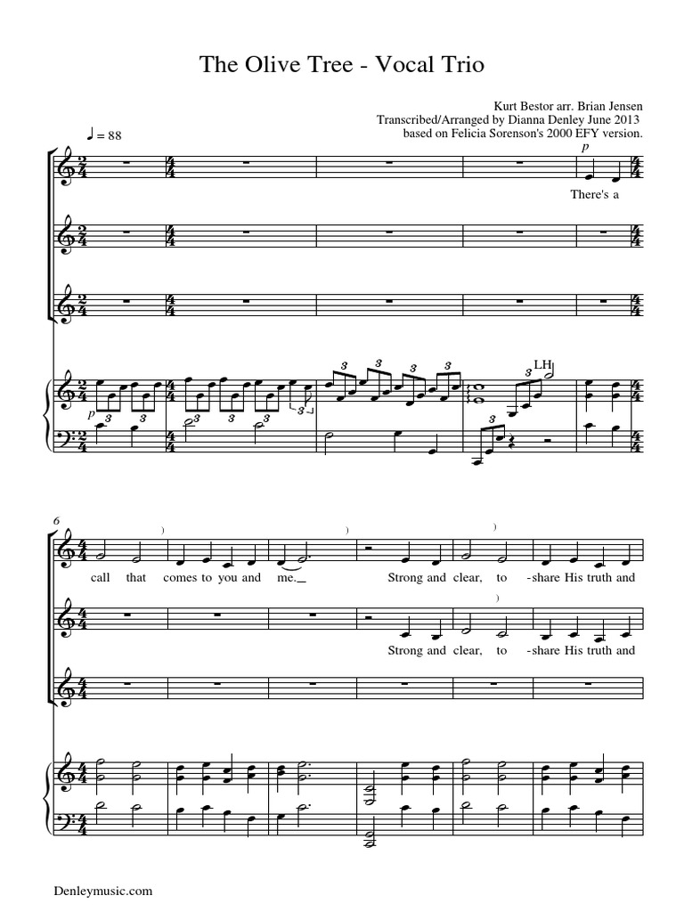 The Olive Tree Vocal Trio | PDF