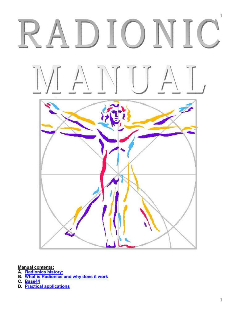 Radionics Manual | Homeopathy | Radiation
