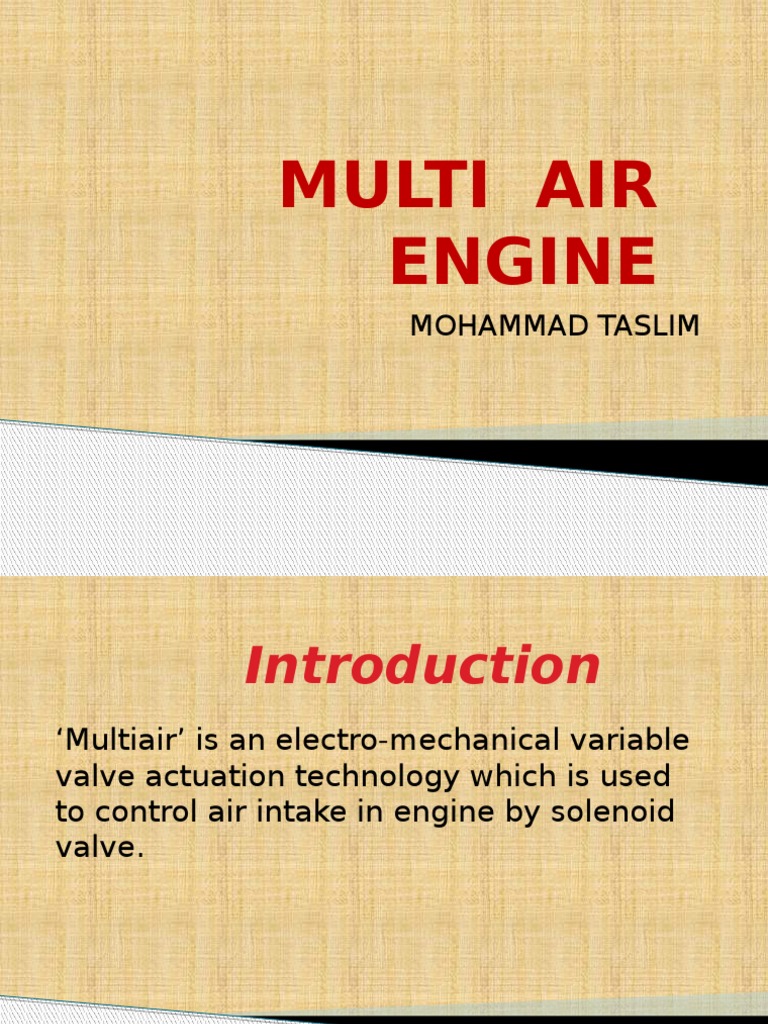 Multi Air Engine | PDF