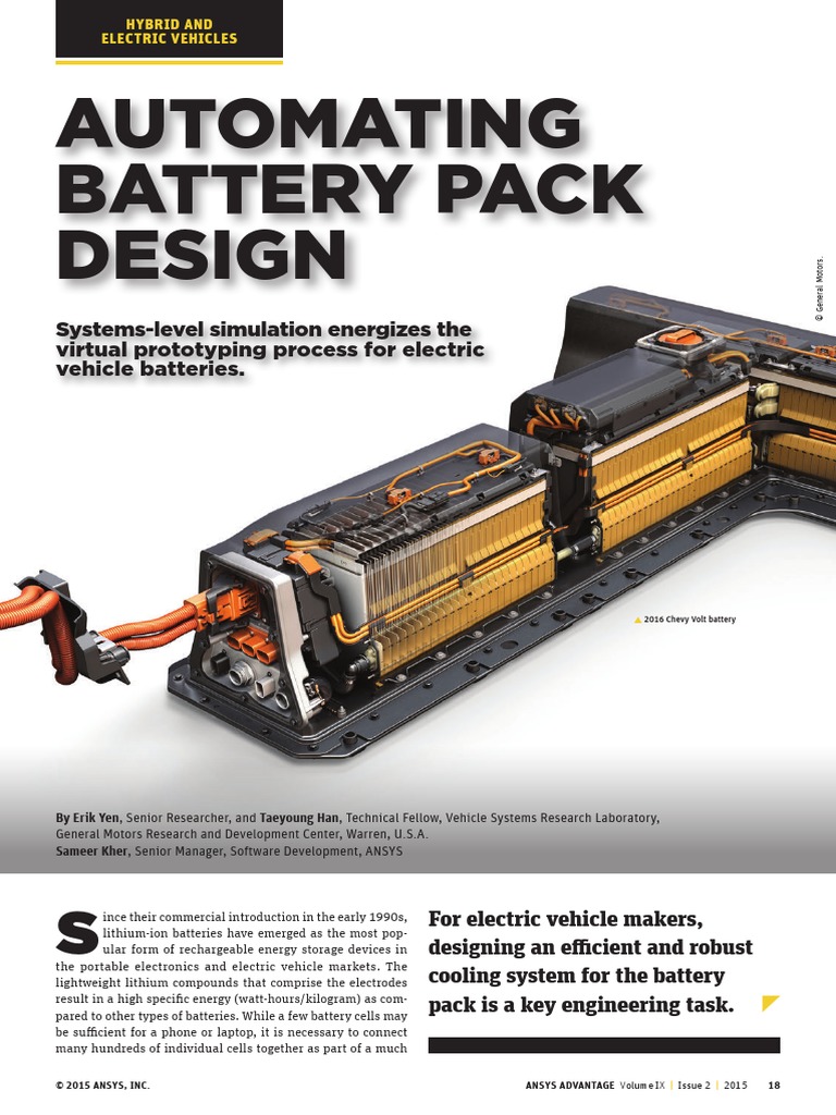 Automating Battery Pack Design AA V9 I2 | PDF | Electric Vehicle ...