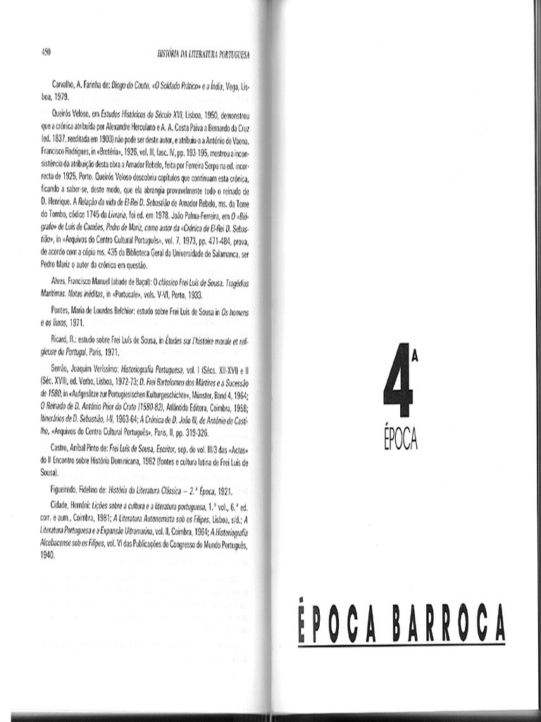 História da Literatura Portuguesa | PDF