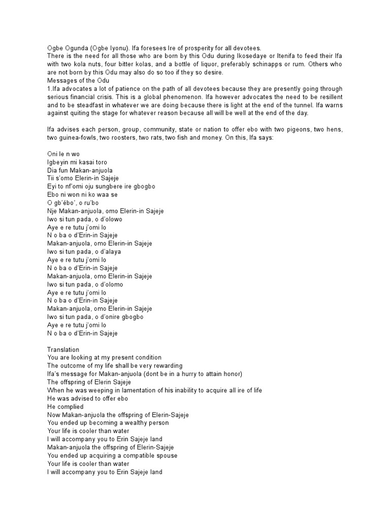 Sintesis - Ogbe Yonu - Popoola | PDF