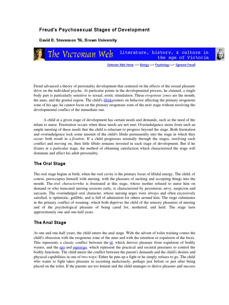 Freud's Psychosexual Stages of Development | PDF | Oedipus Complex ...