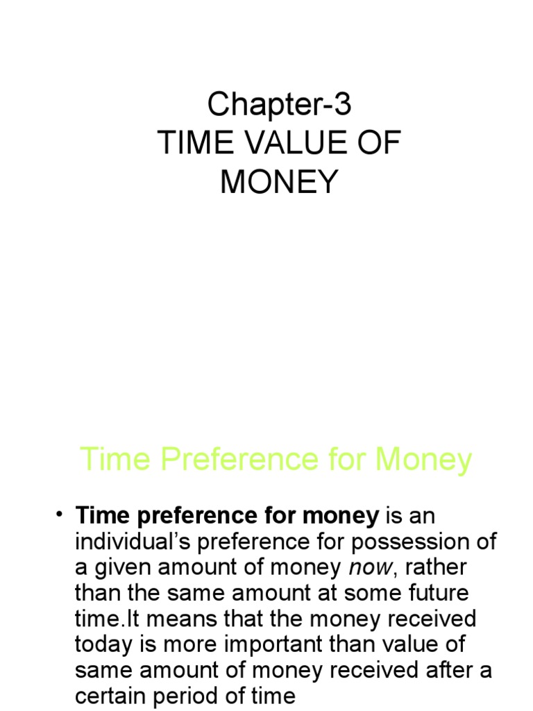 Time Value | PDF | Present Value | Discounting