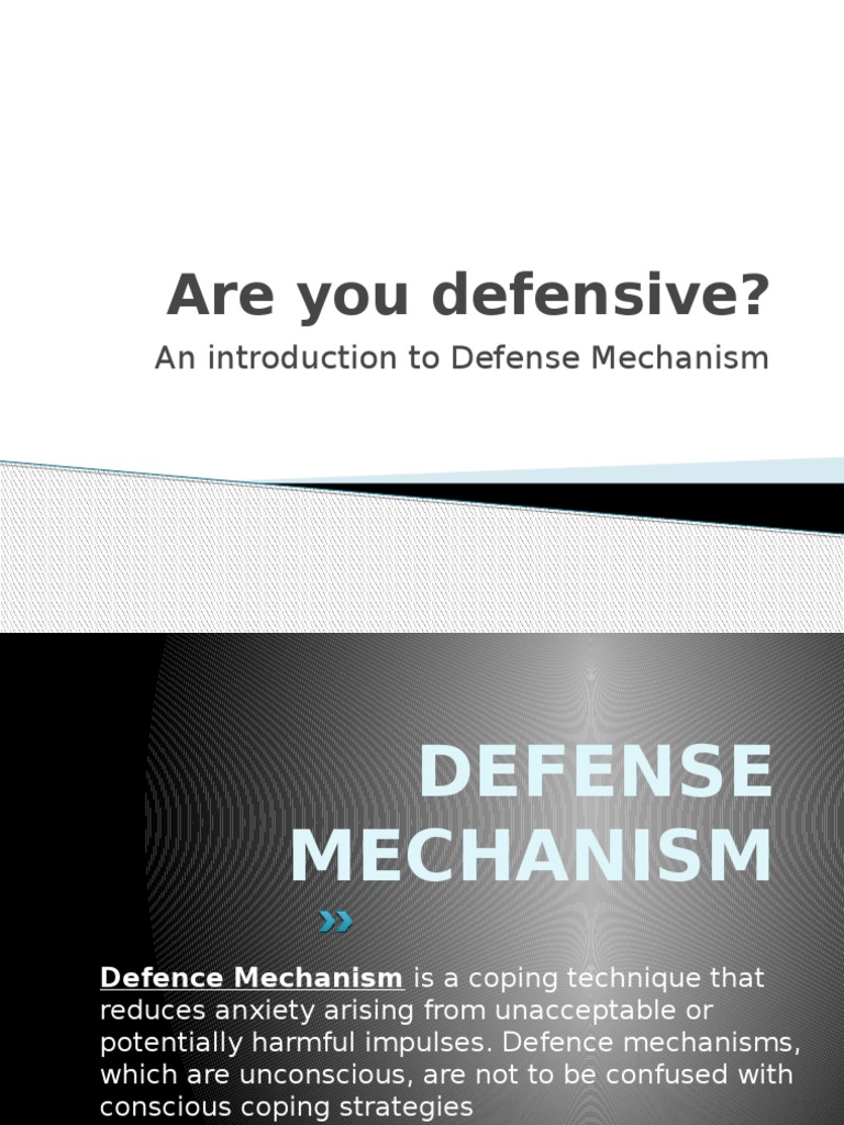 Defense Mechanism | PDF | Id | Denial