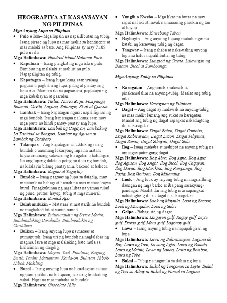 Heograpiya at Kasaysayan NG Pilipinas | PDF