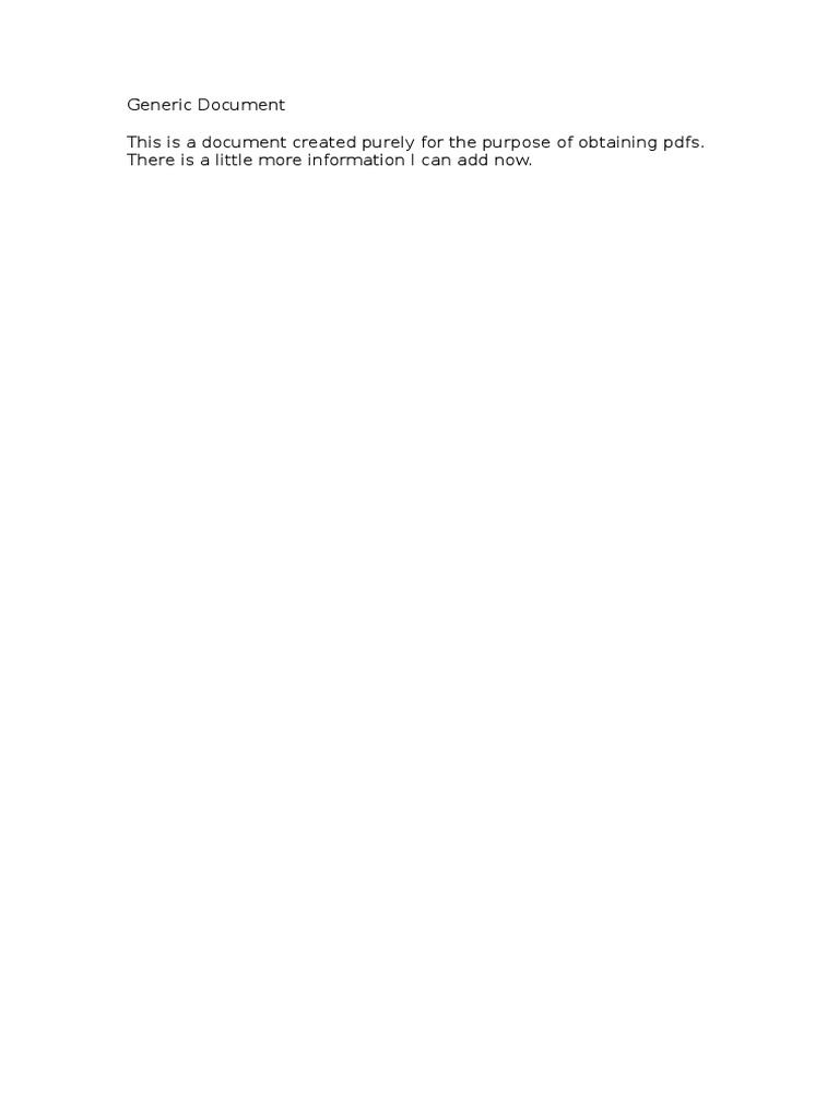 Generic Document Two | PDF