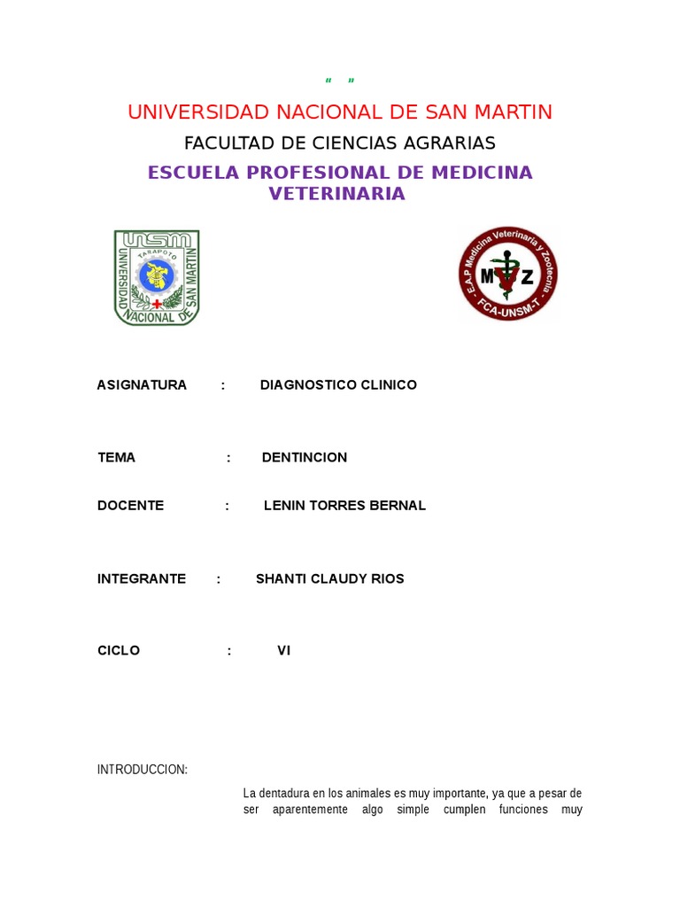 Formula Dentaria | PDF | Diente humano | Diente