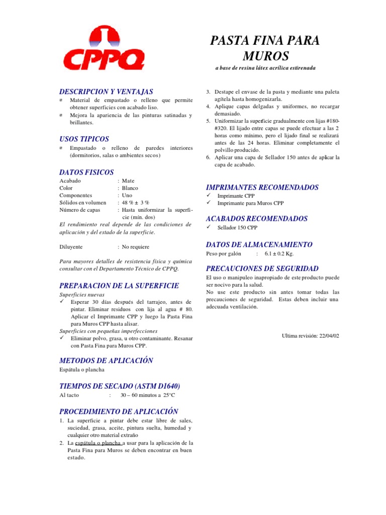 Format CPP PastaFina | PDF