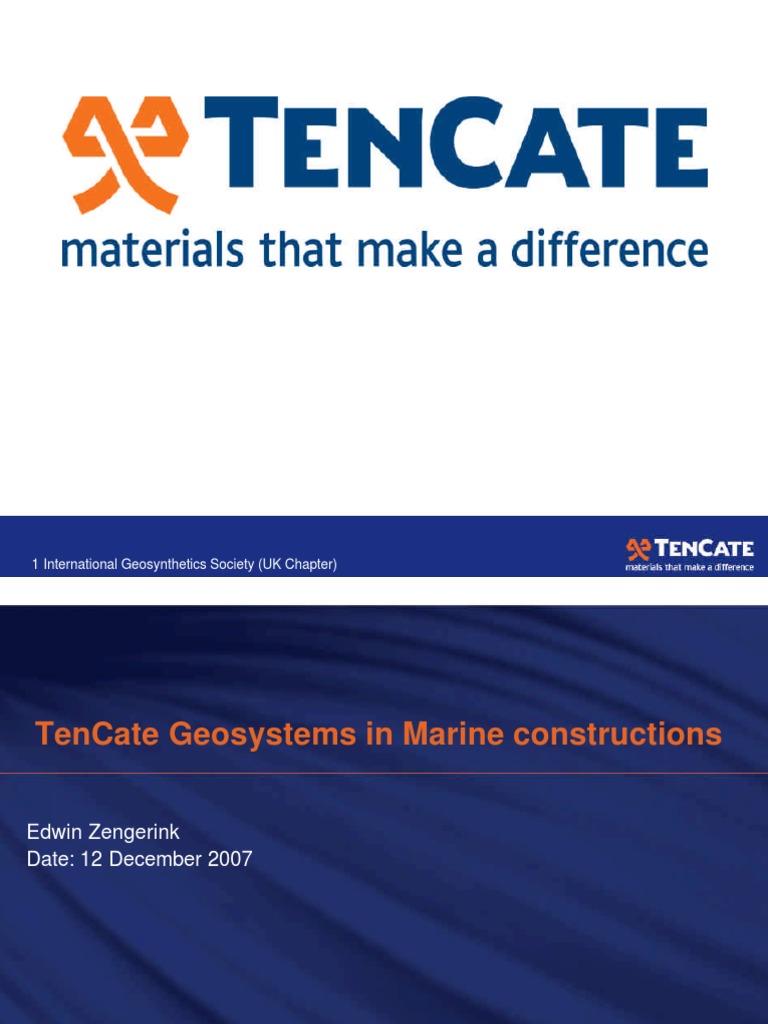 00 Mantab - Tencate Geotubes Pres | PDF | Tide | Composite Material