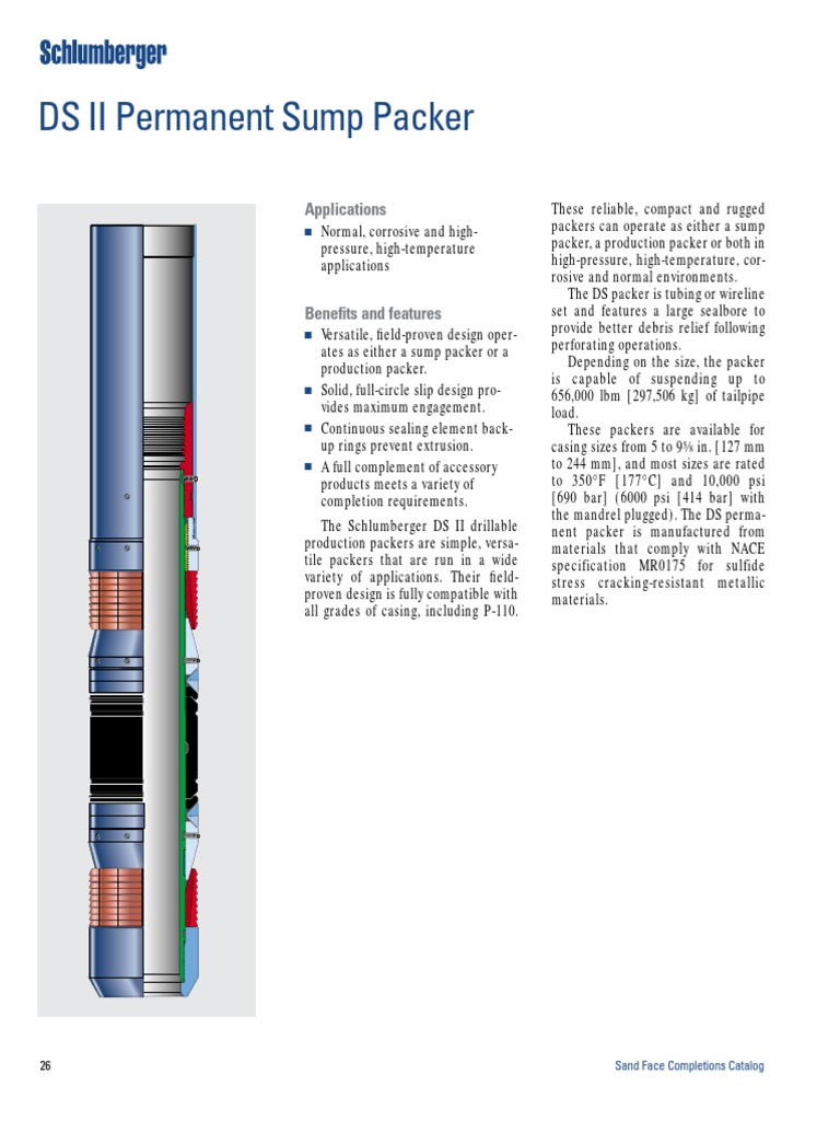 p26 - 27 Ds II Permanent Sump Packer | PDF | Equipment | Mechanical ...