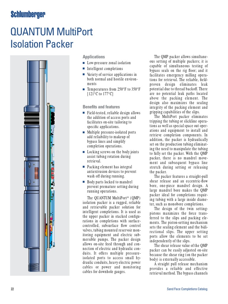 p22 - 23 Quantum Multiport Isolation Packer | PDF | Engineering ...