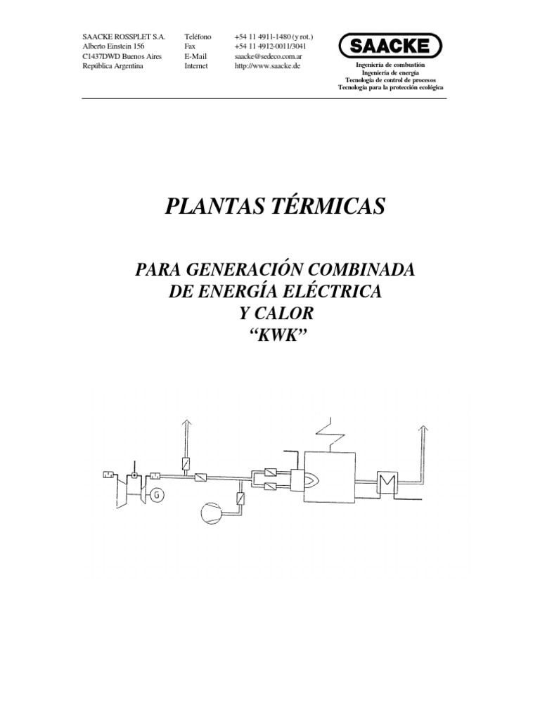 Plantas Termicas | PDF | Cogeneración | Combustión