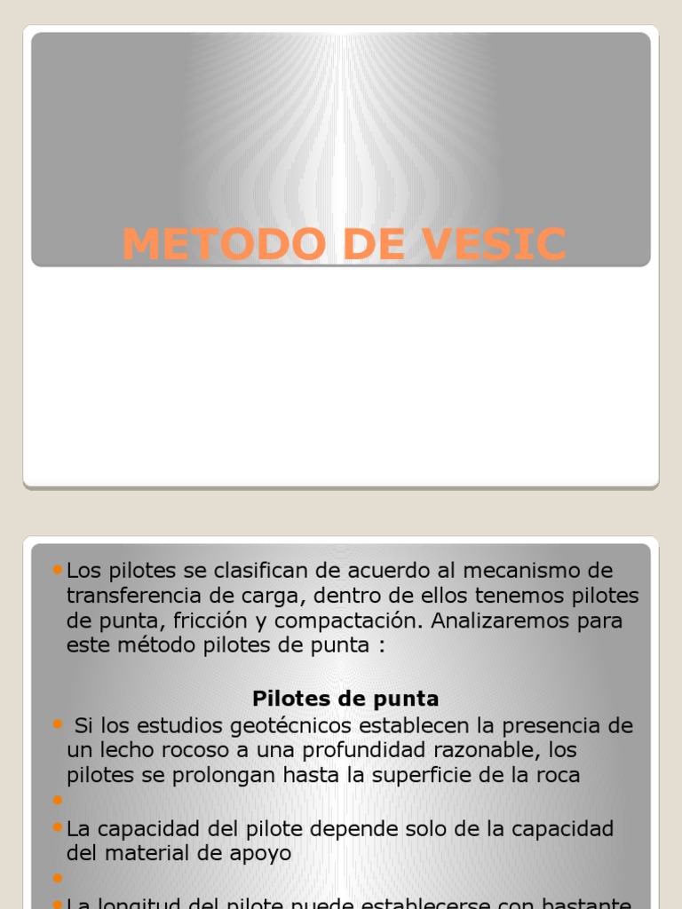 Metodo de Vesic | PDF