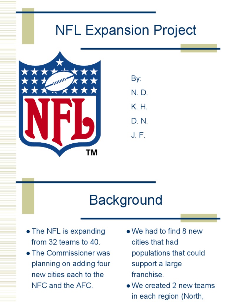 NFL Expansion Project | PDF | National Football League | American Football