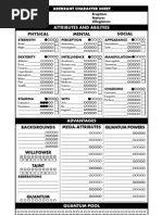 WTA W5 Character Sheet v1.0 | PDF