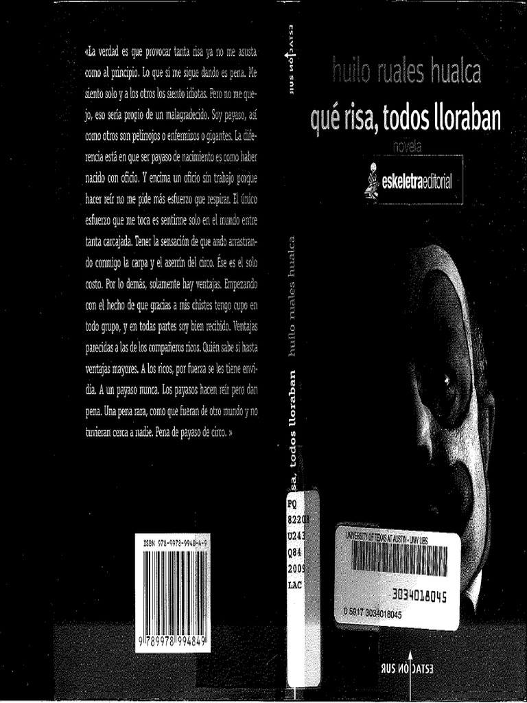 Que Risa Todos Lloraban - Huilo Ruales Hualca | PDF