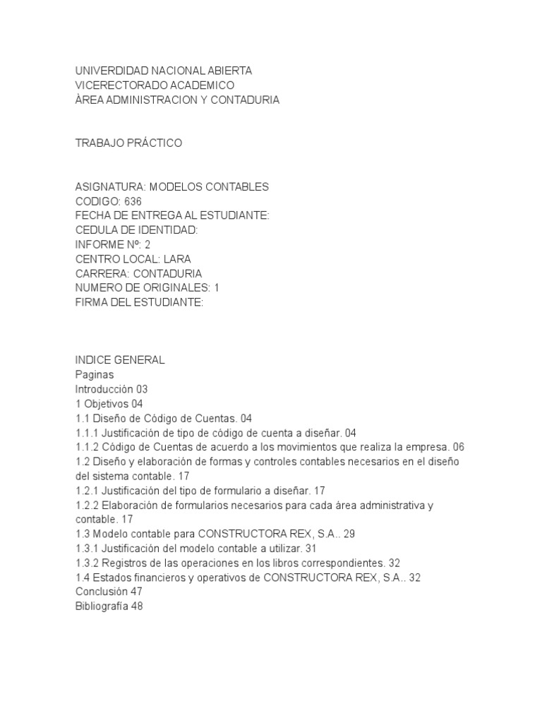 636 Modelos Contables 2do Informe Modelo 2 | PDF | Sap Se | Contabilidad