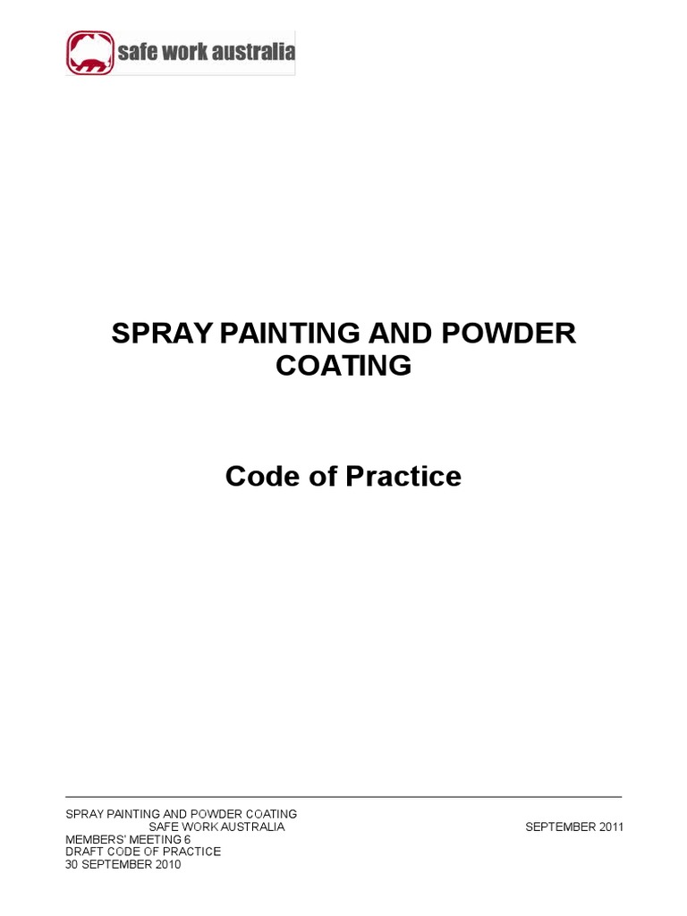 Spray Painting and Powder Coating | PDF | Personal Protective Equipment ...