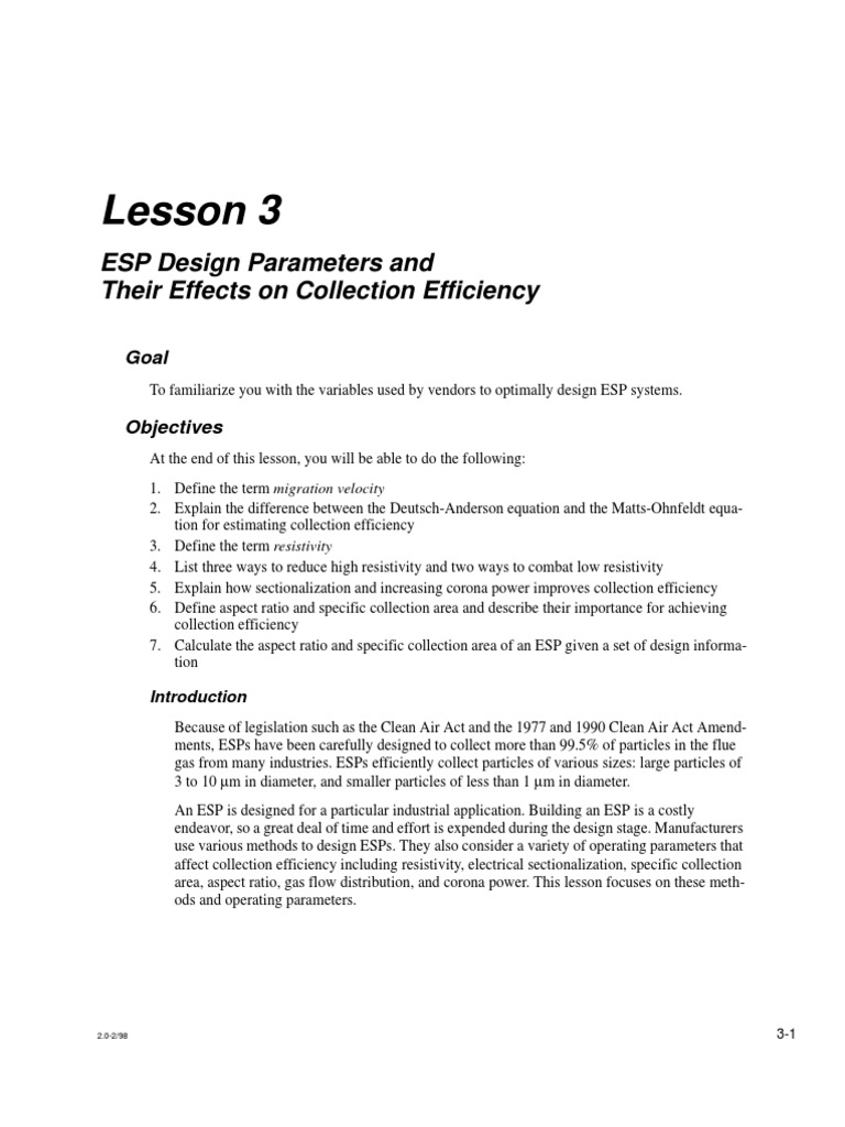ESP Design Parameters | PDF | Materials | Physical Sciences
