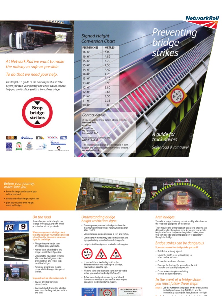 Preventing Bridge Strikes - A Guide For Truck Drivers (English) | PDF ...