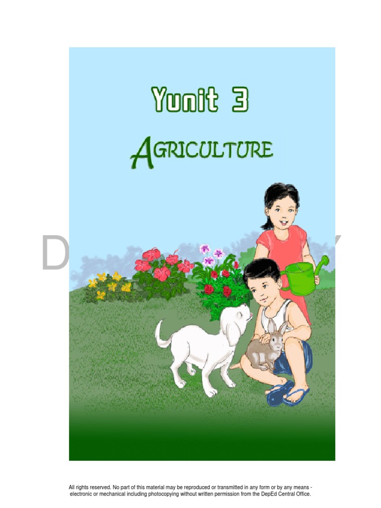 Agriculture Unit 3 - Teachers Guide | PDF