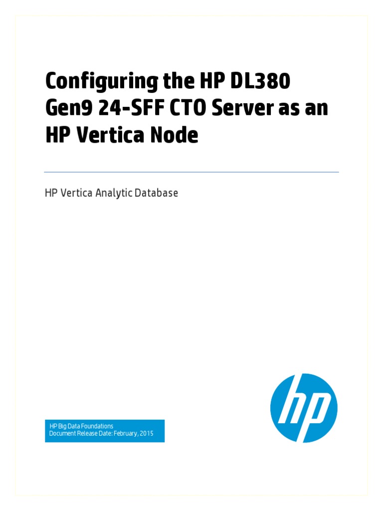 HP - Vertica DL380 Hardware Guide PDF | PDF | Computer Network | Network Switch