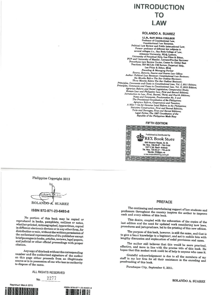 Introduction To Law | PDF