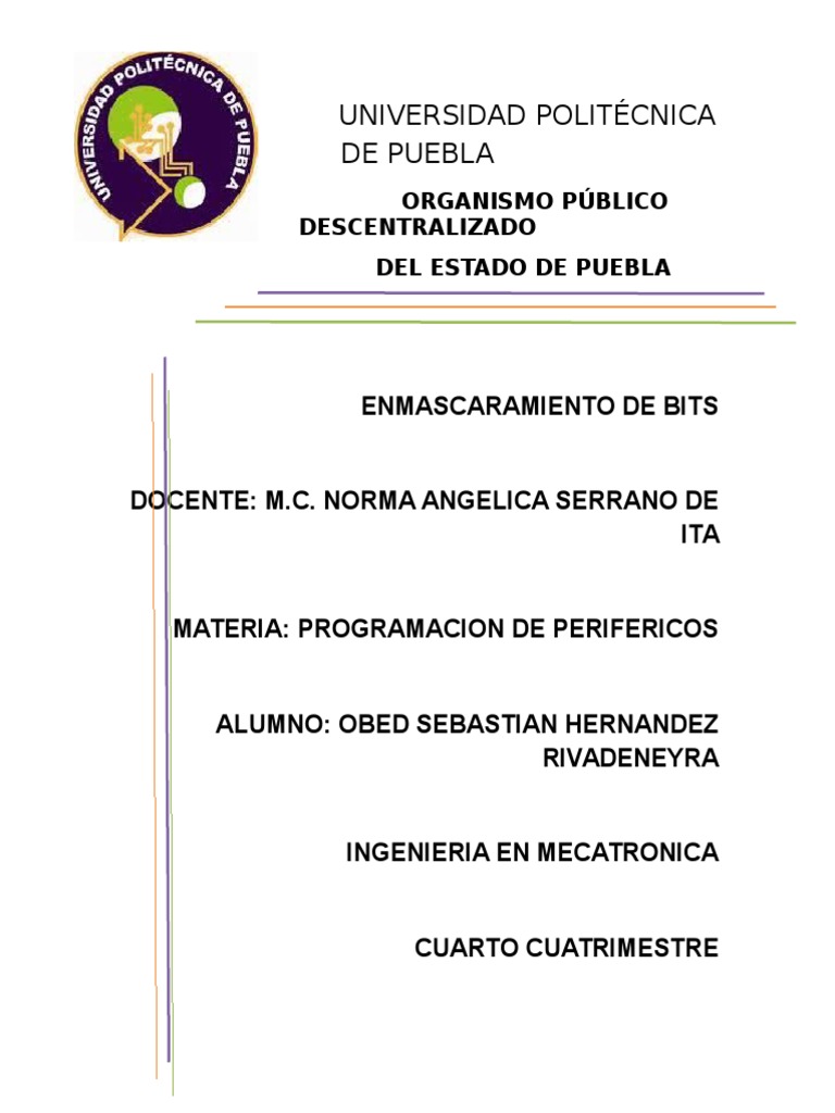 Enmascaramiento de Bits | PDF | Poco | Arquitectura de Computadores