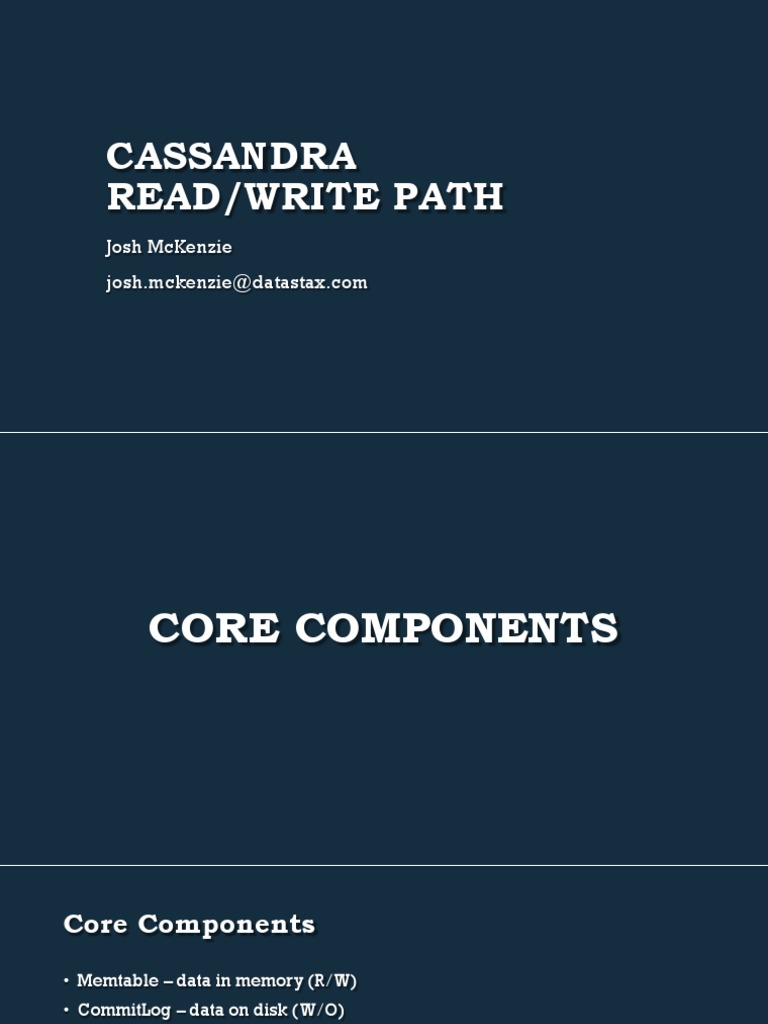 Cassandra Read/Write Path Guide | PDF | Database Index | Cache (Computing)