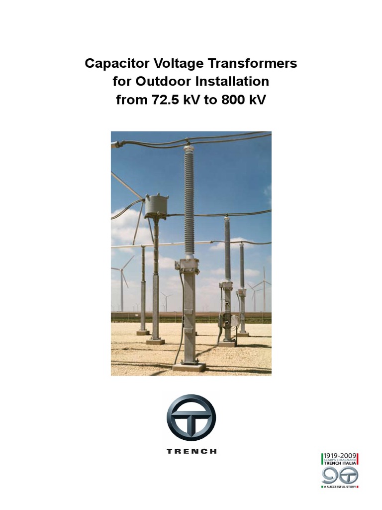 Capacitor Voltage Transformers For Outdoor Installation | PDF ...
