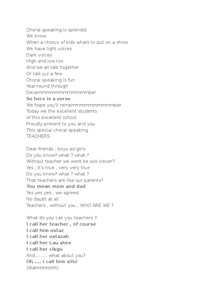 Tribute to Teachers | PDF