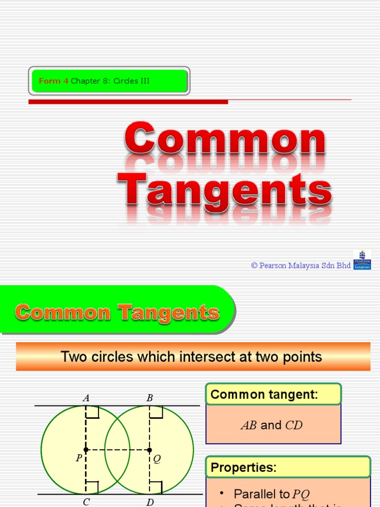 Chapter 8: Circles III: Form 4 | PDF | Perpendicular | Geometric Objects